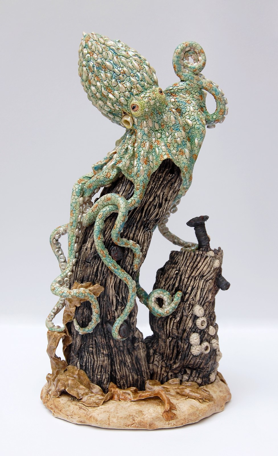 Octopus (1a) - stoneware - 35 x 18cms